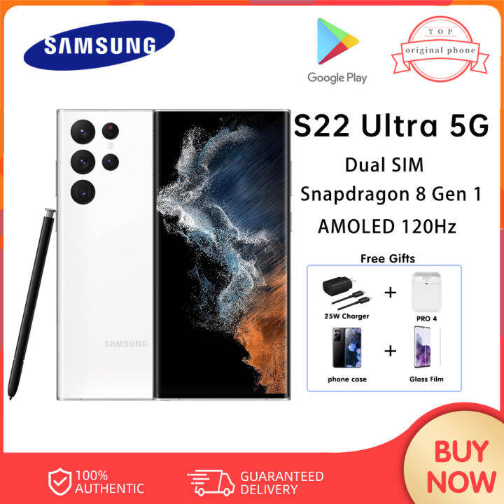 Samsung Galaxy S22 Ultra 5G 12GB RAM+512GB ROM Dual Sim Factory Unlocked Android Smartphone ...