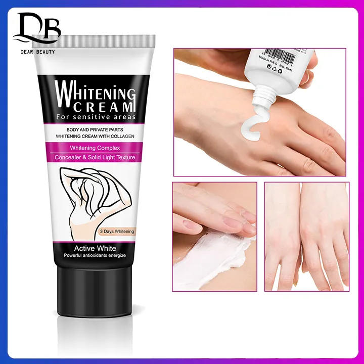 Dearbeauty Body Whitening Cream Underarm Legs Bleaching Cream Dark Skin ...