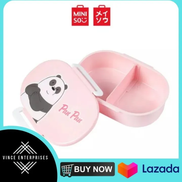 VINCE ENTERPRISES - Miniso We Bear Bears Bento Box Food Container Lunch ...