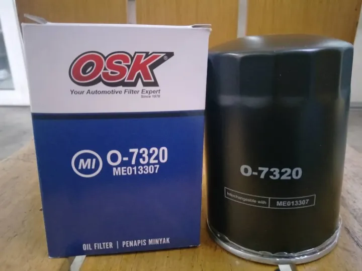 O-7320 / ME013307 FUSO 4M40 / 4DR5 OIL FILTER - OSK | Lazada