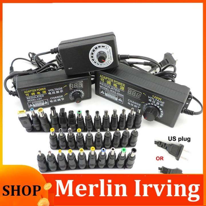 Merlin Irving Shop Adjustable AC to DC 3V 12V 24V 15v 9V-24V Universal ...