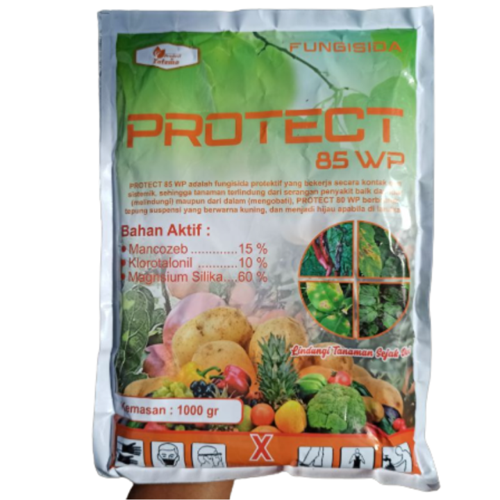 FUNGISIDA SISTEMIK PROTECT 85 WP 3 Bahan Aktif Mancozeb Klorotalonil ...