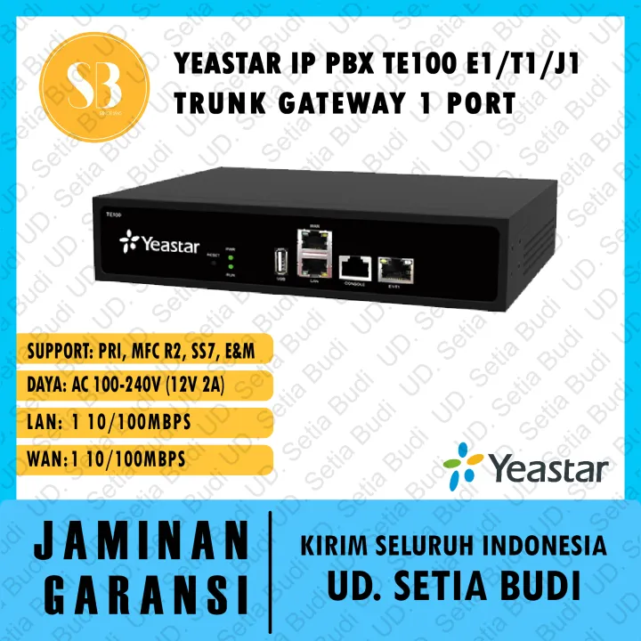 Yeastar IP PBX TE100 E1/T1/J1 Trunk Gateway 1 port | Lazada Indonesia