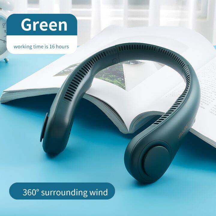 JISULIFE FA12 Dual Turbine Bladeless Neck Fan Rechargeable Personal ...