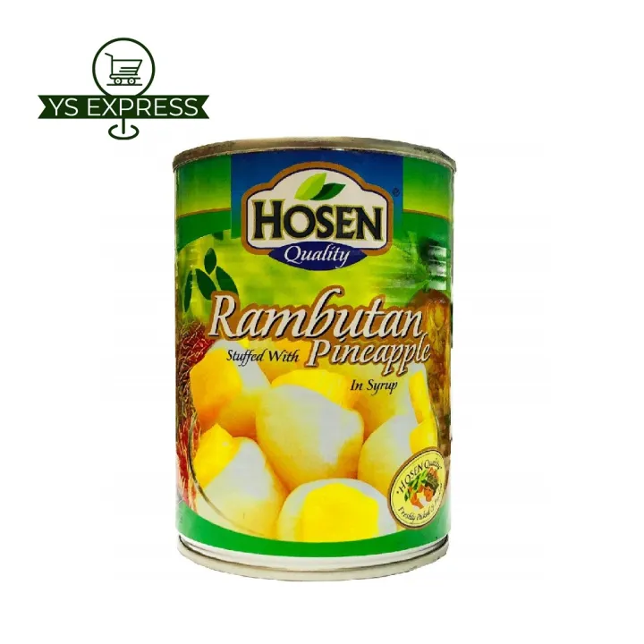 HOSEN Rambutan Stuff With Pineapple in Syrup 565G | Lazada