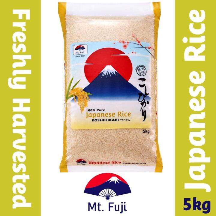 【COD】 Mt. Fuji Koshihikari Japanese Rice 5 kg. perfect for sushi sushi bake paella risotto ...