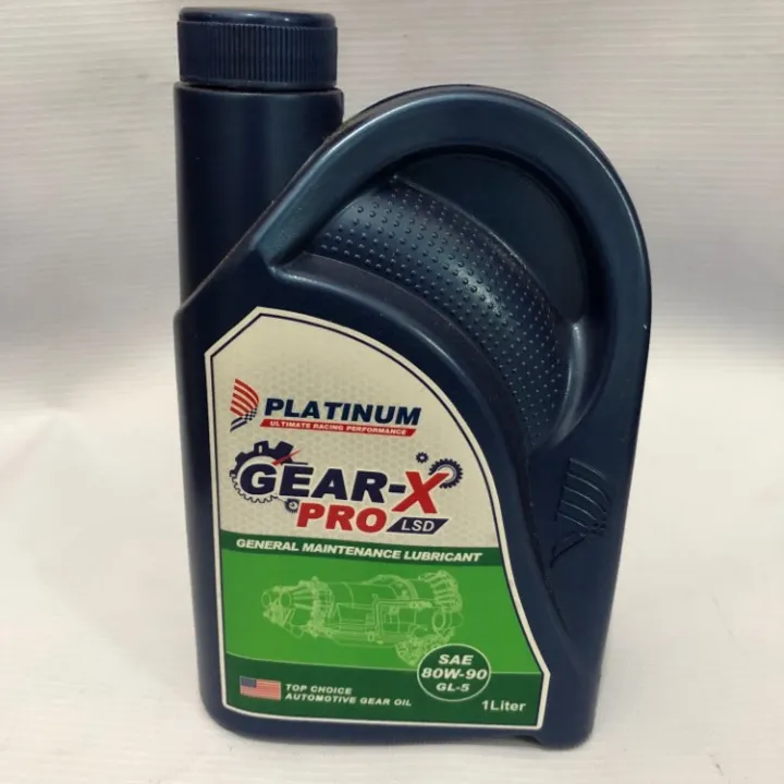 PLATINUM GEAR-X PRO 1LITER TOP CHOICE AUTOMOTIVE GEAR OIL SAE 80W-90 GL ...