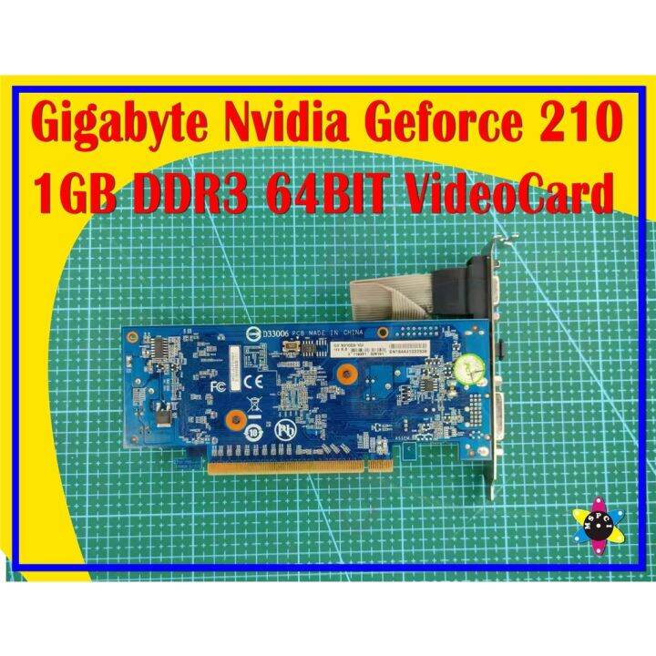CODGigabyte Nvidia Geforce 210 1GB DDR3 64BIT Graphics Card (Used ...