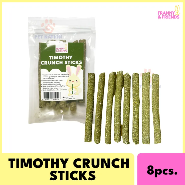 Franny & Friends Timothy Crunch Sticks Timothy Hay Sticks Rabbit Chew ...