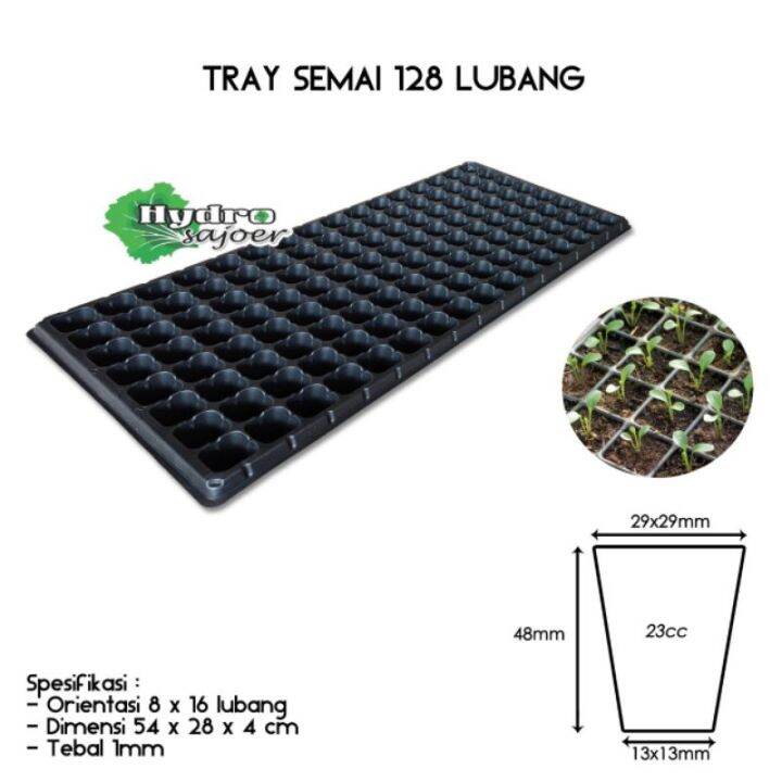 Tray Semai 128 Lubang Tanam - Media Semai - Media Tanam | Lazada Indonesia