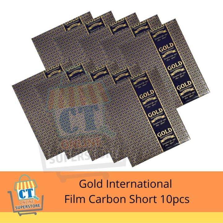 Gold International Film Carbon Paper Short 10pcs | Lazada PH