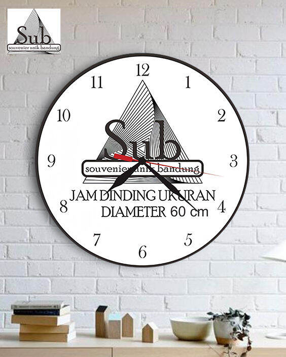JAM DINDING CUSTOM DIAMETER 60 CM | Lazada Indonesia