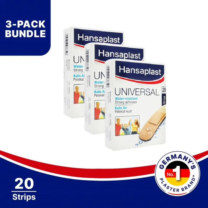 Hansaplast Universal Wound Plasters 20s - Pack of 3 | Lazada PH