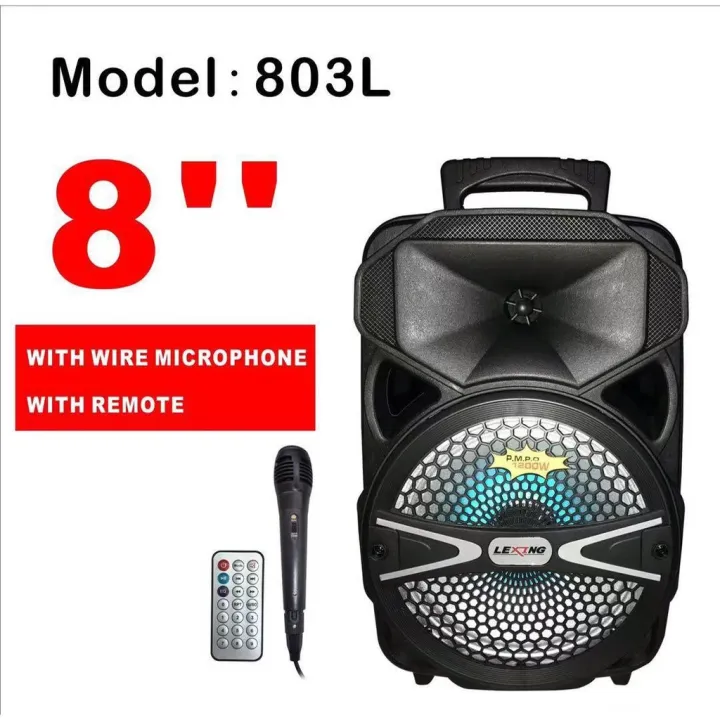 AMShop Lexing 803L Potable Speaker with Bluetooth USB Reader Card ...