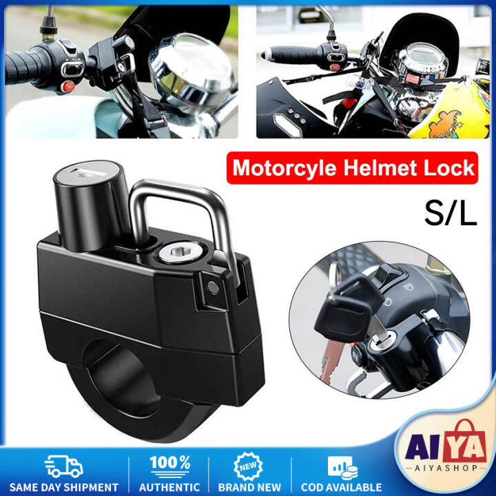 ★Same Day Shipping★ Universal Motorcycle Helmet Lock Handlebar Frame ...