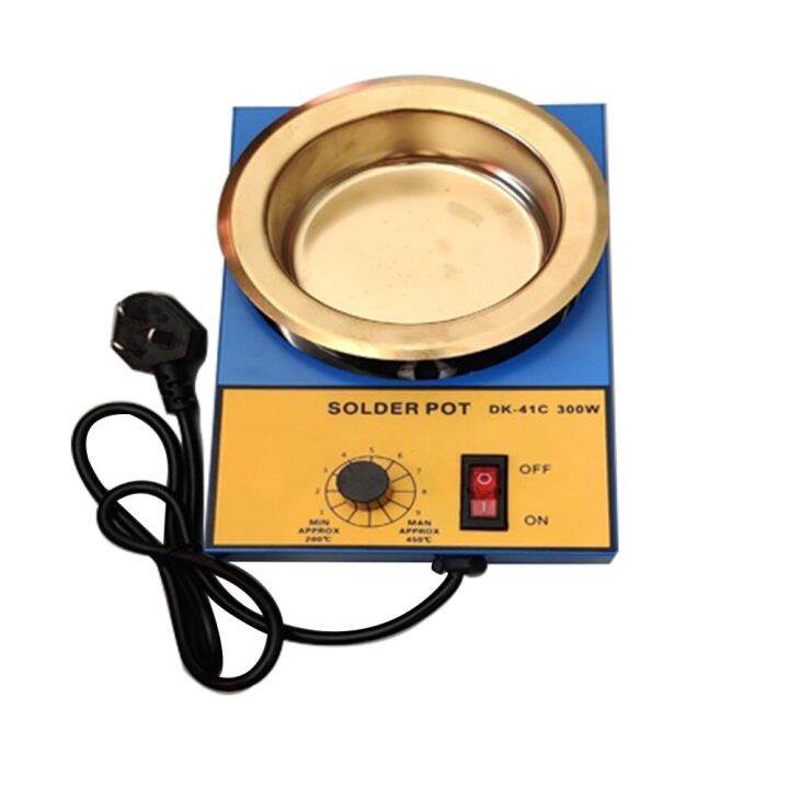 220V 300W Solder Pot Tin Melting Furnace Thermoregulation Soldering Tin ...