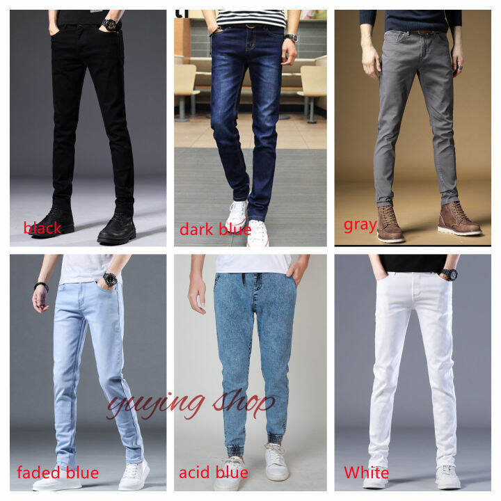 6color mens pants maong jeans | Lazada PH