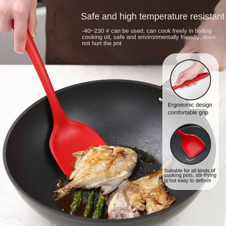 Henckels Silicone Wok Turner Red 丨Silicone Stir-Fry Turner Spatula丨 ...