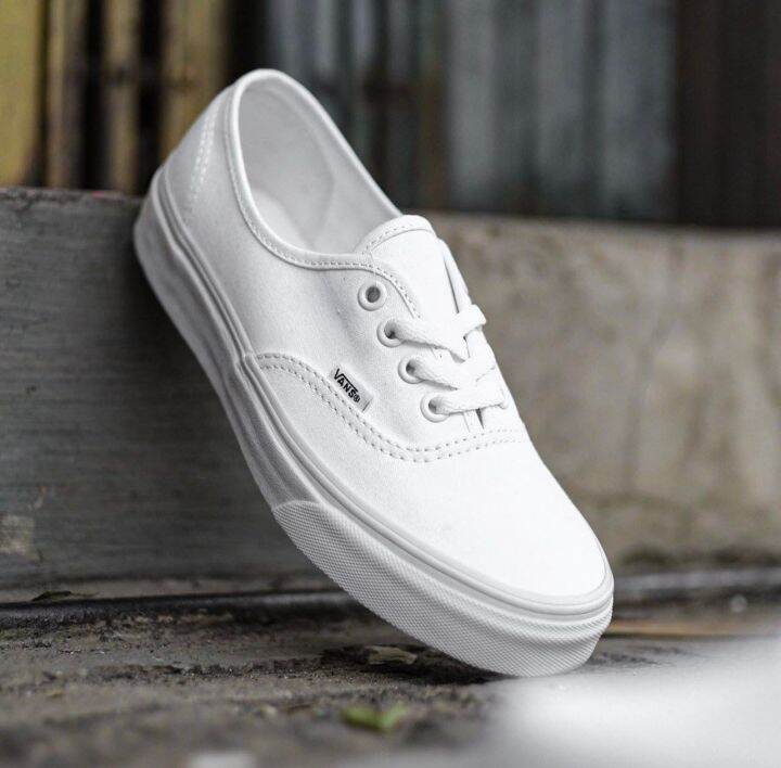 Vans Authentic สีขาว Classic White แท้100 พร้อมส่ง สินค้ามีกล่อง