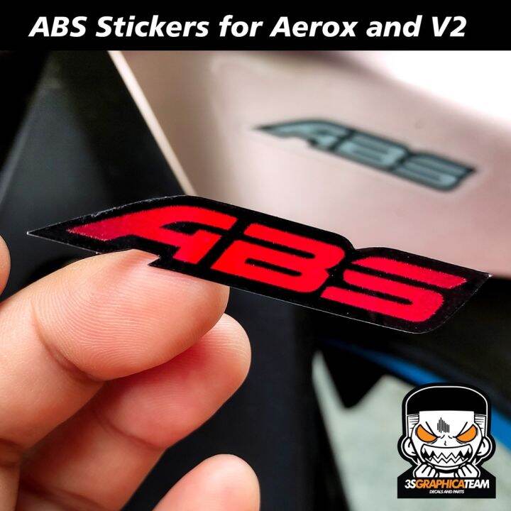 ABS Stickers V2 Hologram Thai Decals for Aerox Nmax Universal ...