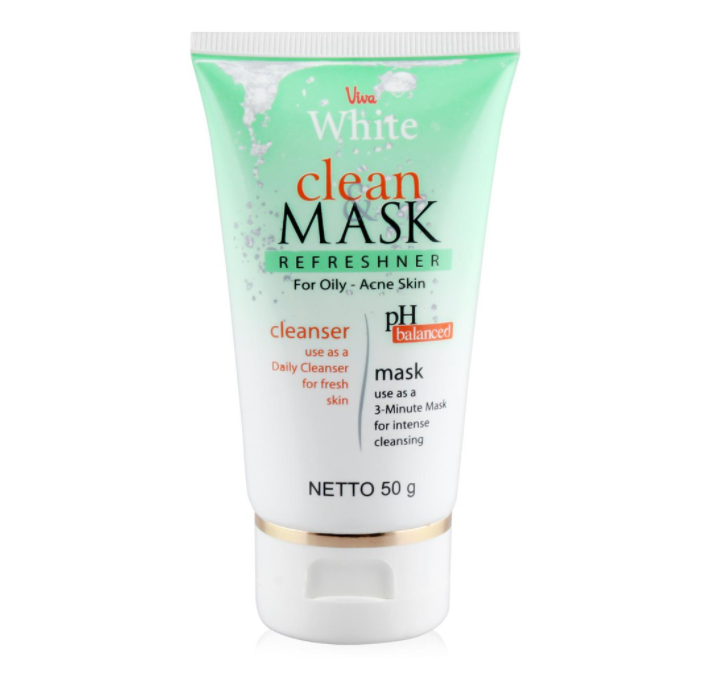Viva White Clean & Mask for Oily Acne Skin | Lazada Indonesia