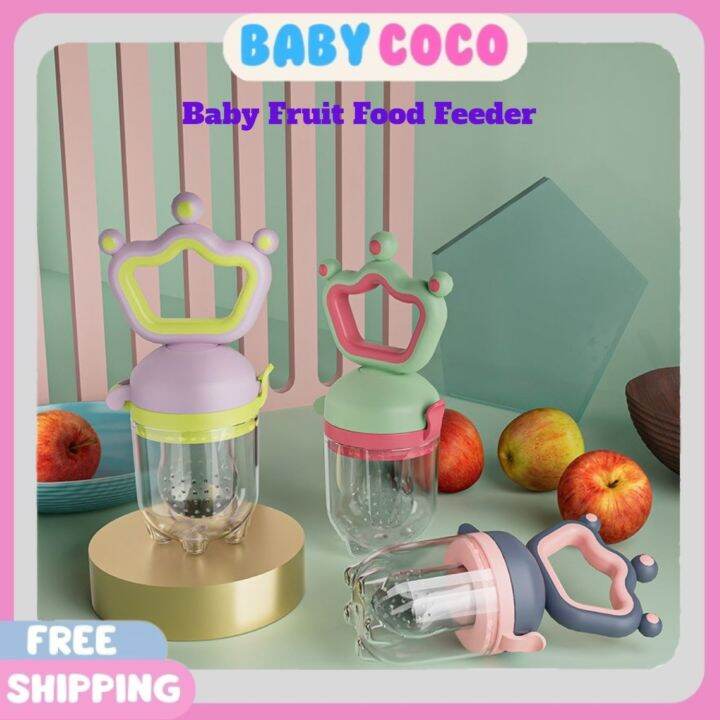 Baby coco Infant Pacifier Rotating Propulsion Fresh Fruit Food Feeder ...