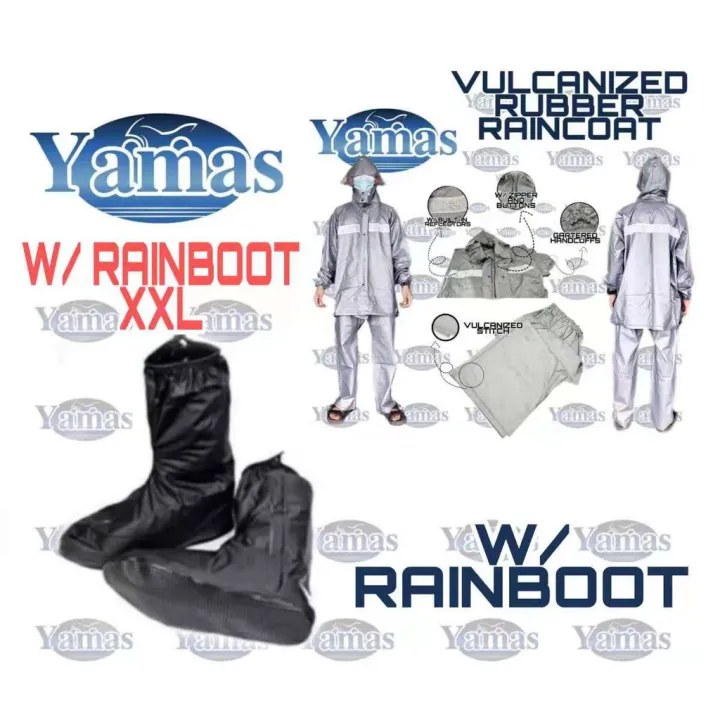 Motorcycle Heavy Duty Vulcanized Rubber Raincoat | Lazada PH