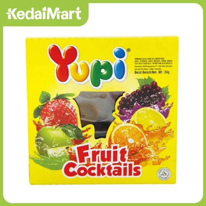 Yupi Gummy Fruit Cocktail 24 Gram | Lazada Indonesia