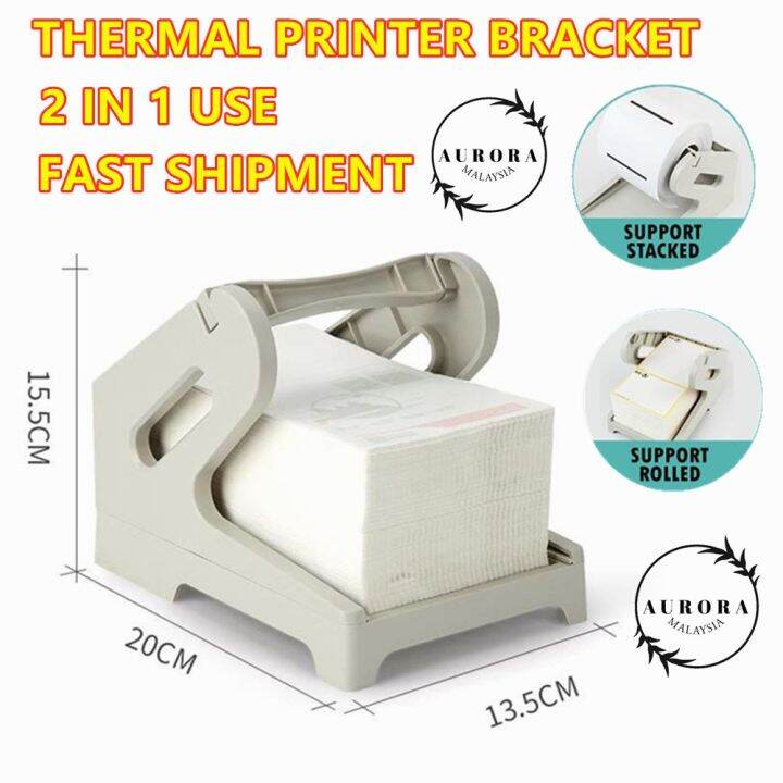 Ready Stock Thermal Printer Bracket Stand 2 in 1 Holder Thermal Sticker ...