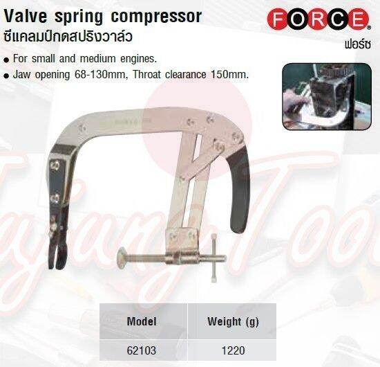 FORCE ชุดซีแคลมป์กดสปริงวาล์ว Valve spring compressor Model 62103 ...