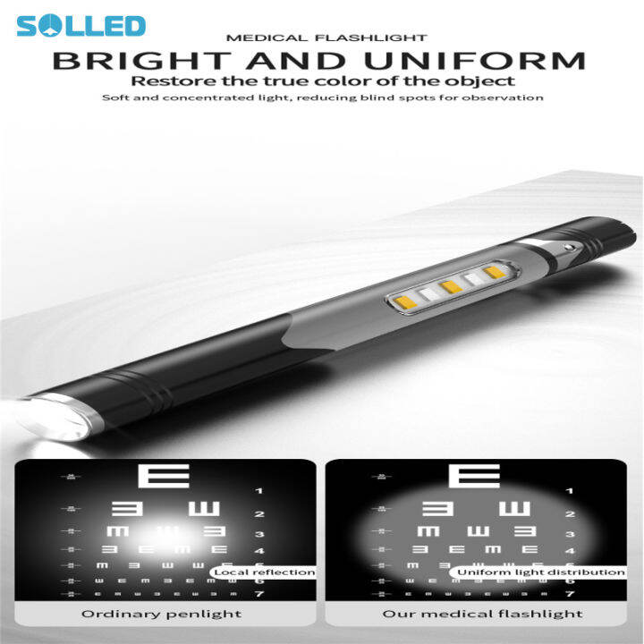 SOLLED Led คลิปบนปากกาแสงสร้างขึ้นใน260ma แบตเตอรี่ครัวเรือนมินิแบบพกพา ...