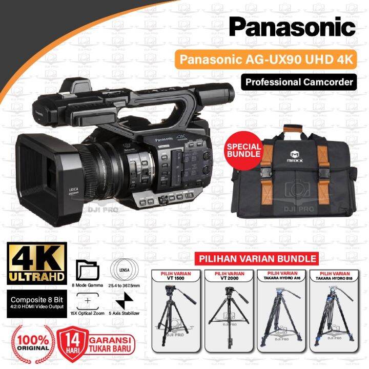 Panasonic AG-UX90 UHD 4K Professional Camcorder UX 90 Original Resmi ...