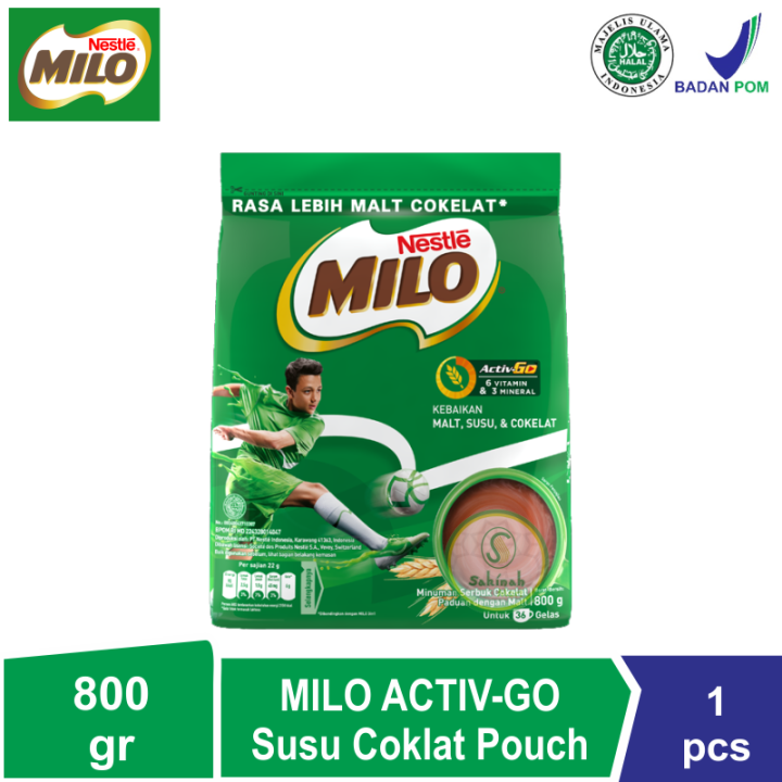 MILO ACTIV-GO Susu Coklat Pouch 800 gr | Lazada Indonesia