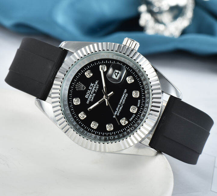 ส่งเร็ว RLX แบรนด์ดัง RLX หน้าปัดเพชร Kado Ulang Tahun สำหรับทั้งหญิง ...