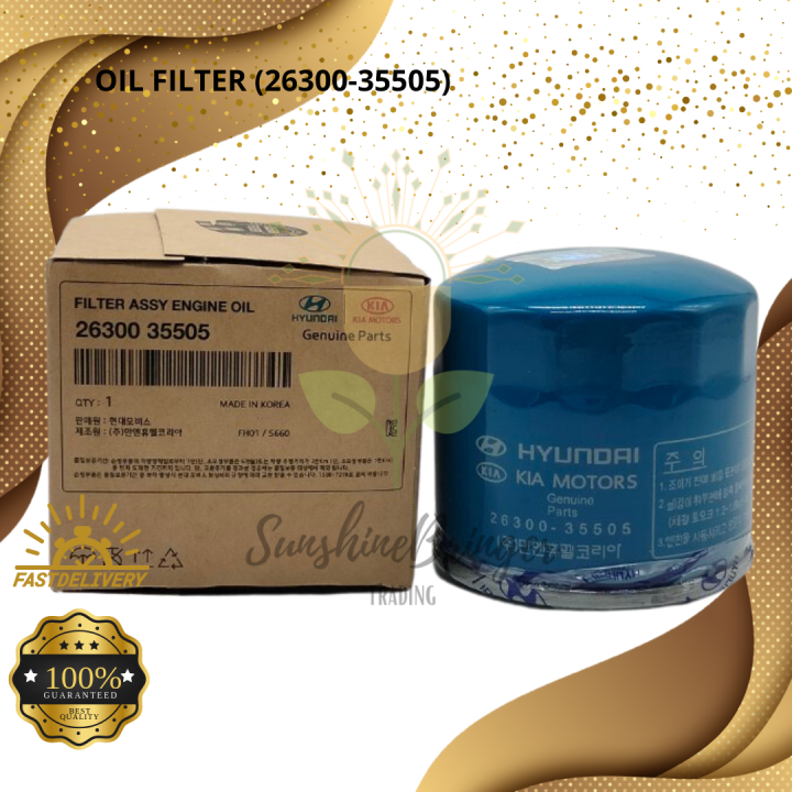 Oil Filter (26300-35505) for Hyundai Accent, Hyundai Tucson, Hyundai ...