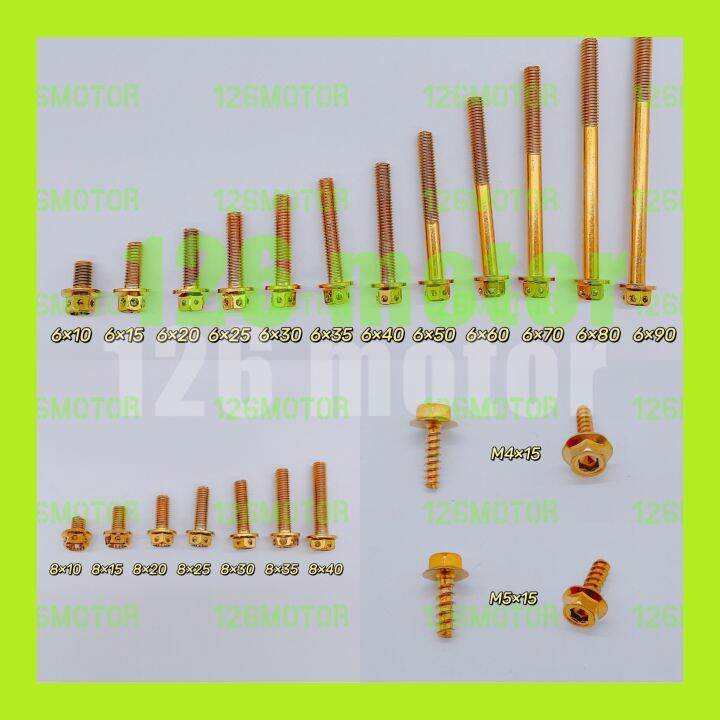 motorcycles parts Gold Bolts Screw | Lazada PH