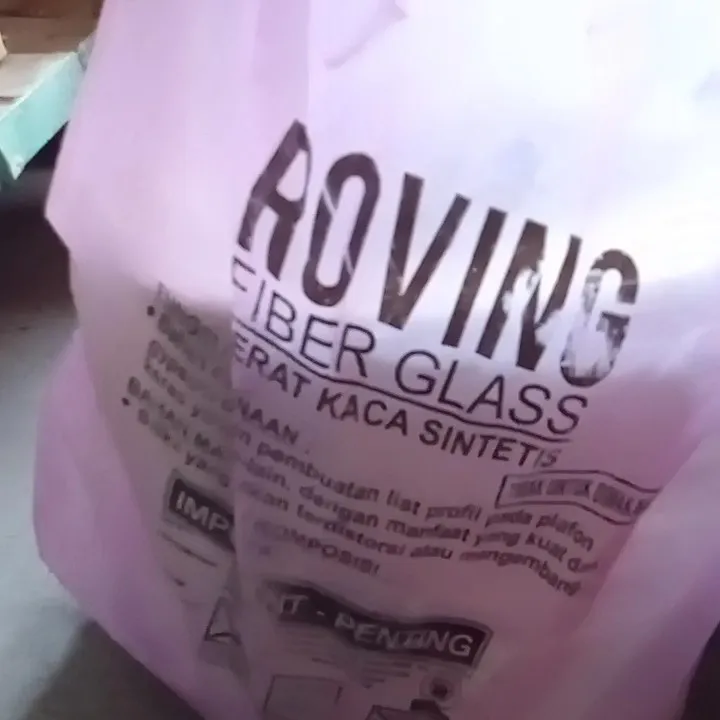 Roving 1 kg || Viber Glass 1 kg || serat gypsum ecer 1 kg merk aplus ...