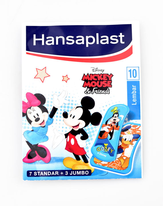 Hansaplast isi 10pcs Mickey Minnie Mouse Plester Luka Plast kemasan ...