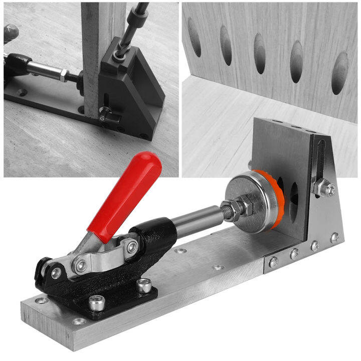 Woodworking Inclined Pocket Hole Drilling Guide Clamp with Accessories ...