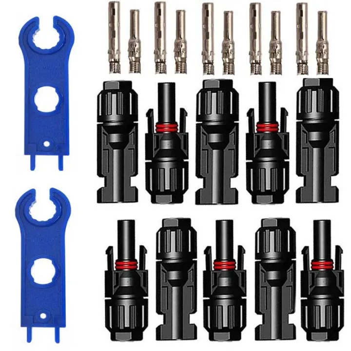 Set Fuse Connector Kit 1000V Solar system Panel Parallel MC4 Electrical ...