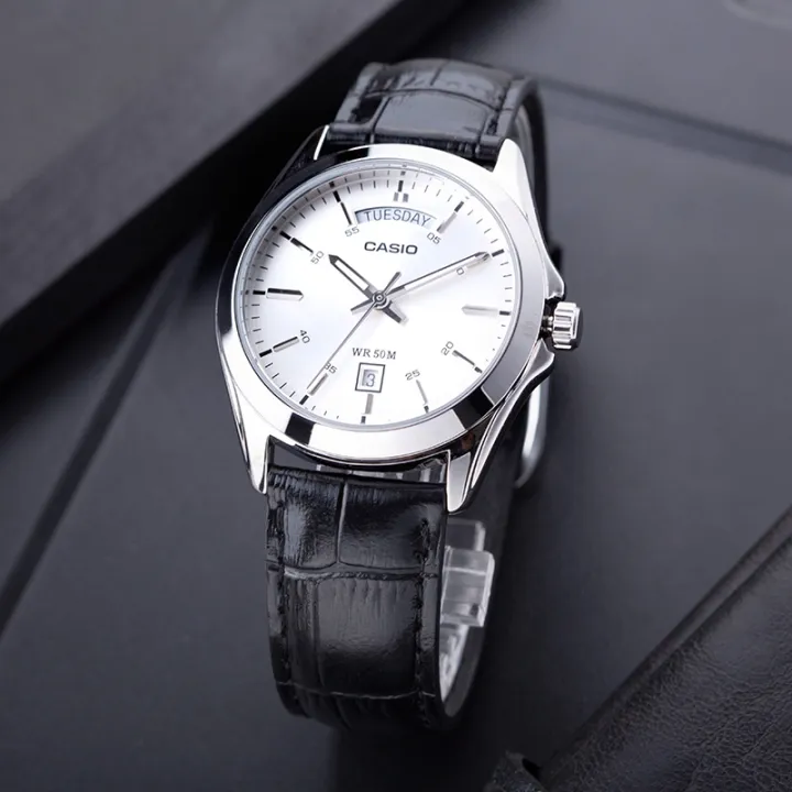 Casio Casio Watch Men's Metal Plate Belt Pointer Business Simple ...