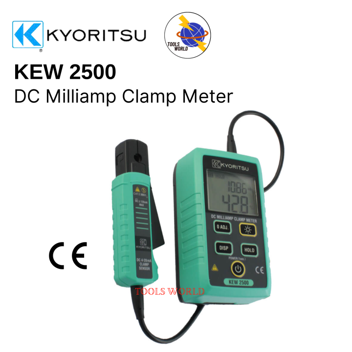 Kyoritsu KEW 2500 DC Milliamp Clamp Meter (NEW) ~ Original ~ 1 Year ...