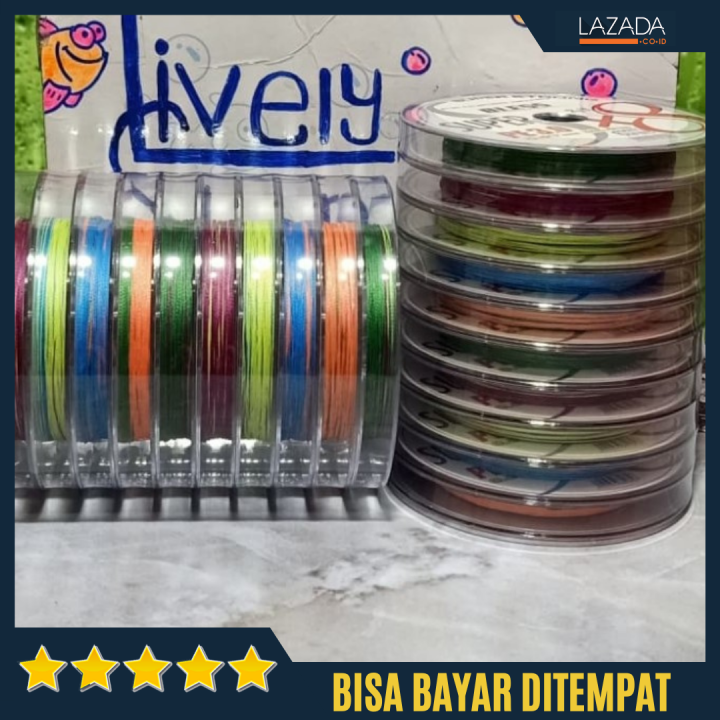Senar Benang PE Bless X8 Multi Colour 100 meter connecting - Tali Bless ...