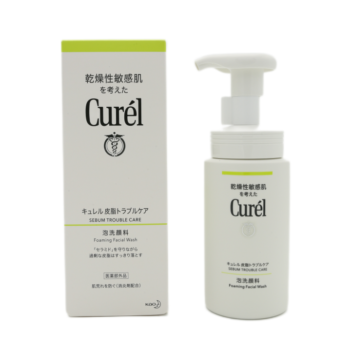 CUREL Sebum Trouble Care Foaming Facial Wash 150ml | Lazada PH