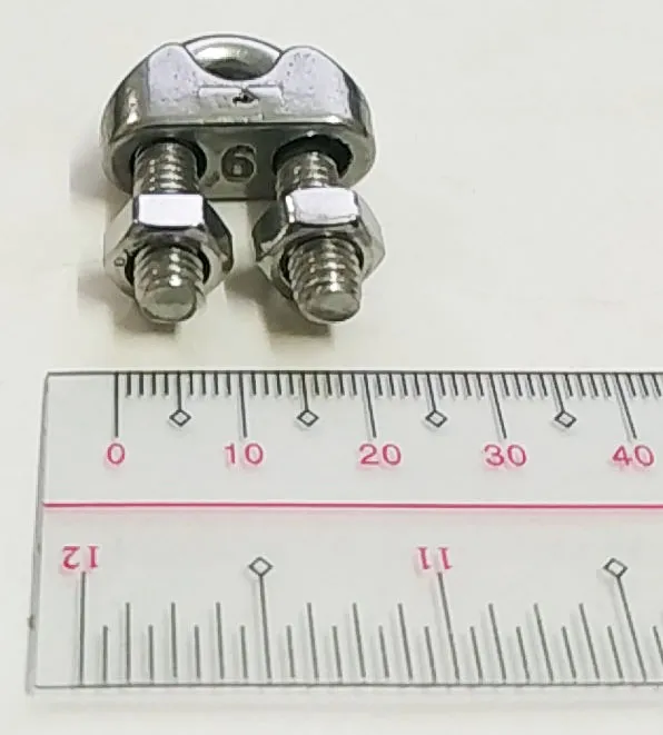 SS CABLE CLIP 6MM STAINLESS STEEL FOR WIRE ROPE | Lazada PH