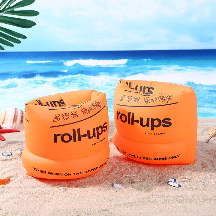 Arm Float Adult Kids Swimming Inflatable Arm Rings Portable Floating ...