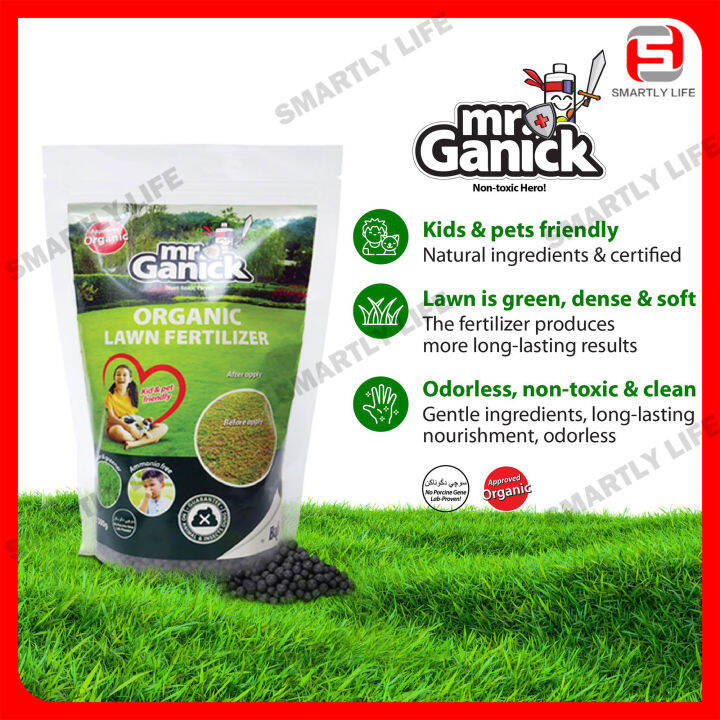 Baba Mr Ganick Organic Lawn Fertilizer (500G / 2KG) Lawn Food Baja Rumput Grass 草坪肥 草皮肥 草肥 | Lazada
