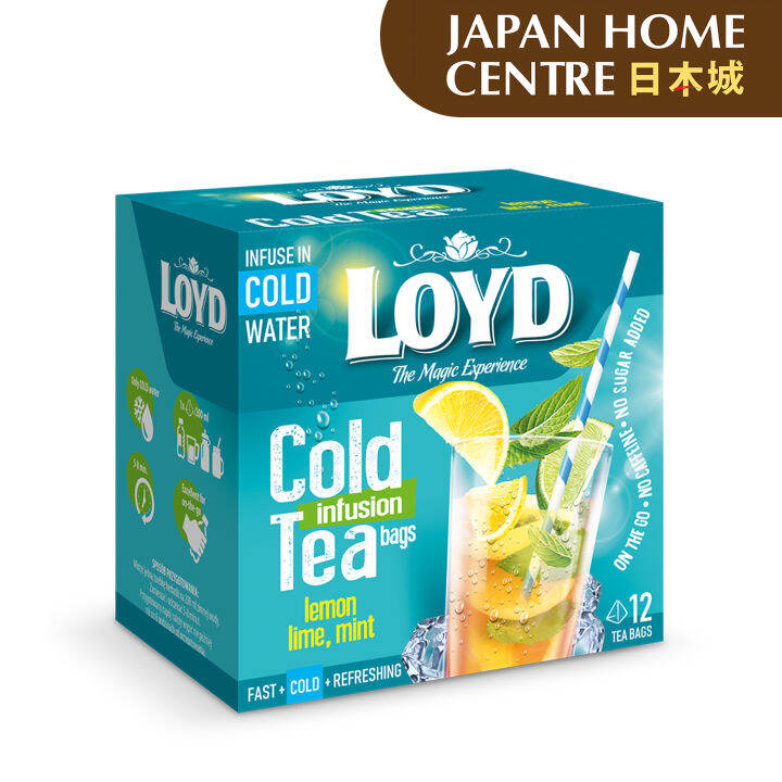 Loyd Cold Infusion Tea Bags Lemon, Lime & Mint Flavor 2.5gm*12Teabags ...