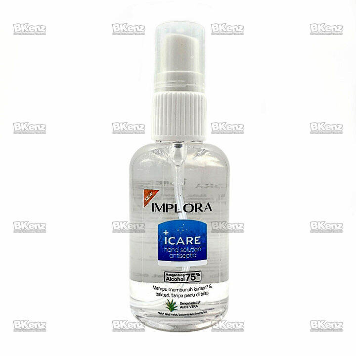 Implora ICare Hand Sanitizer Spray Antiseptic Cair 60ml Dengan Ekstrak ...