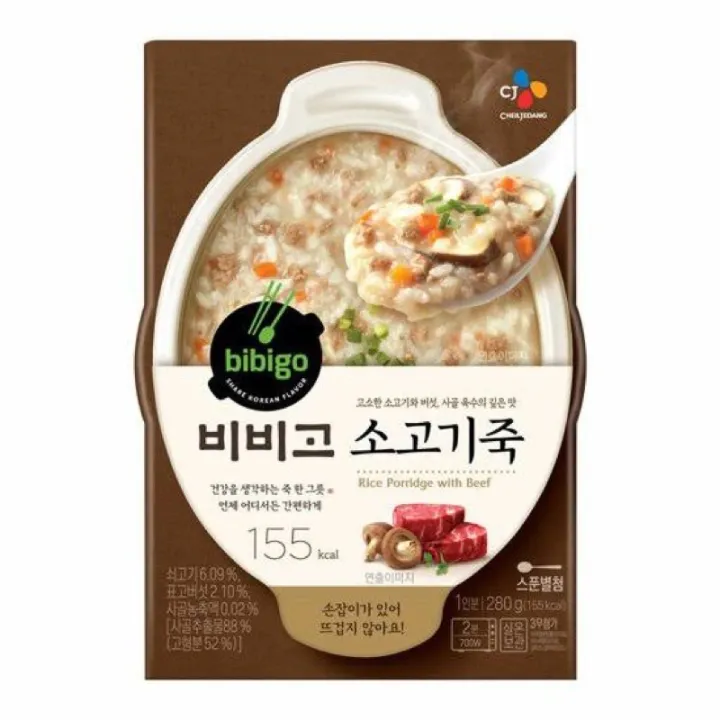 Ready Meals And Porridge CJ Bibigo Porridge 280g 7 Flavor | Lazada PH